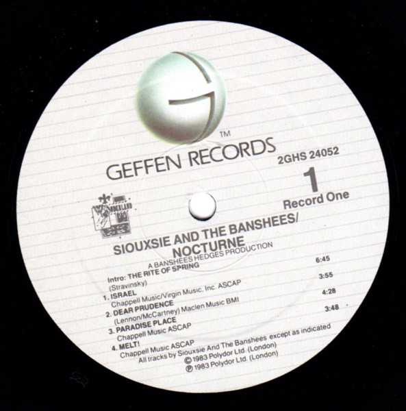 Siouxsie & The Banshees - Nocturne - Used Vinyl - High-Fidelity Vinyl ...